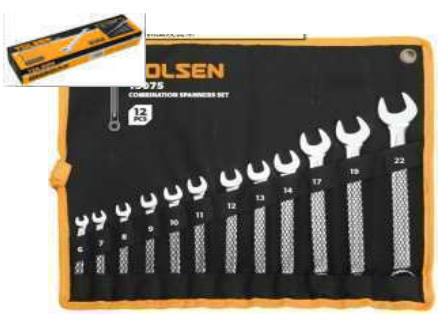 Tolsen 12Pcs Combination spanners set 15075 Online Karachi | EZMakaan